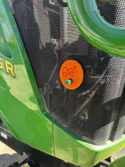 Hood Release for John Deere compact tractors 3DFusionLabs