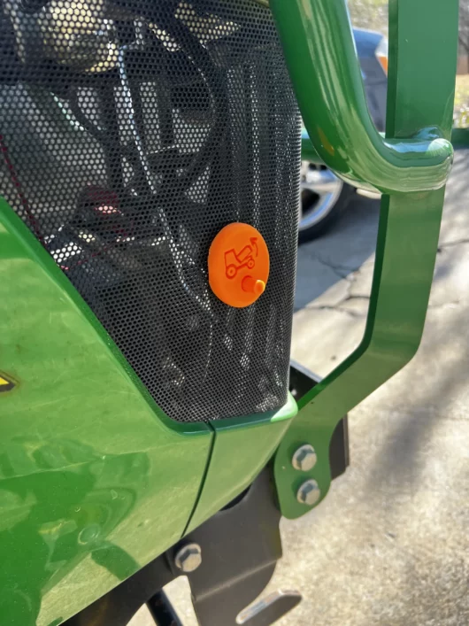 Hood Release for John Deere compact tractors 3DFusionLabs
